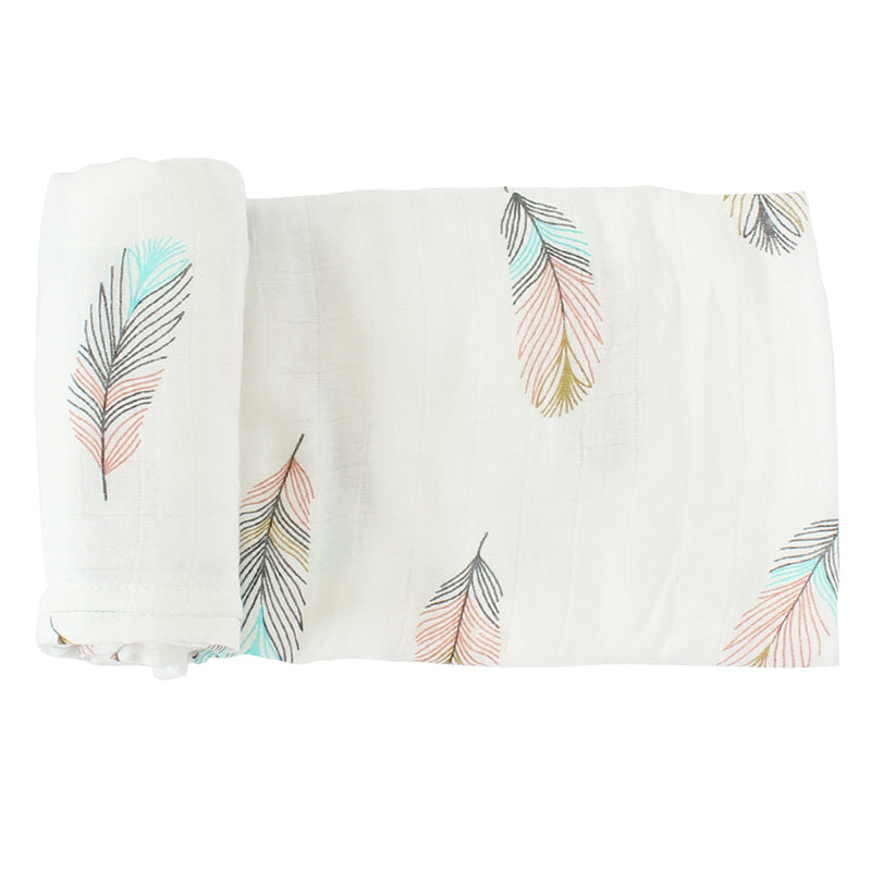 Extra Large Feather Bamboo Muslin – Bumble Baby Boutique