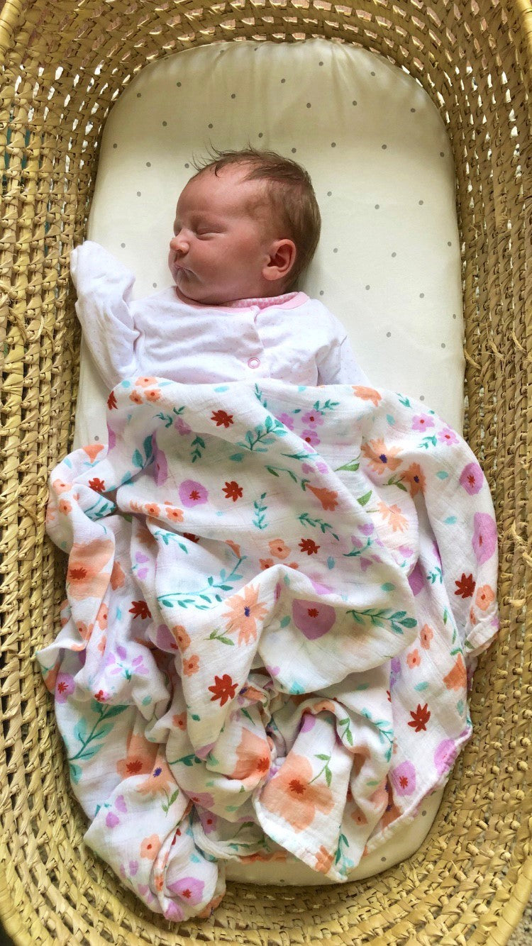 Extra Large Wildflower Bamboo Muslin – Bumble Baby Boutique
