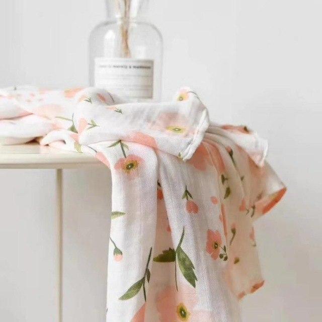 Extra Large Poppy Bamboo Muslin – Bumble Baby Boutique